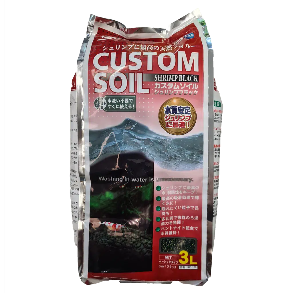 Nisso Shrimp Soil Black 3L – Newtown Aquarium AU
